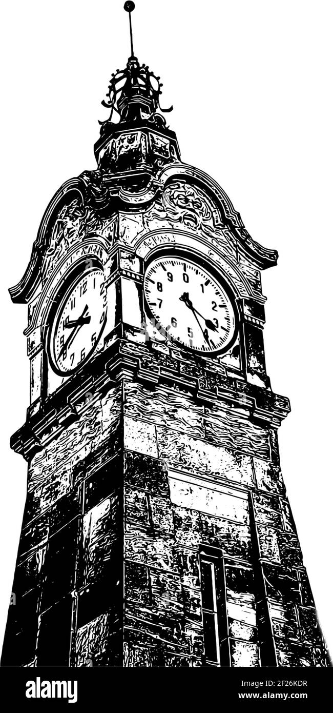 Promenade at the rhine Stock Vector Images - Alamy