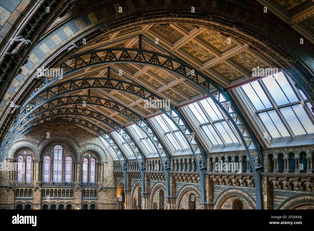 Ceiling detail of the Natural History Museum in London Stock Photo - Alamy