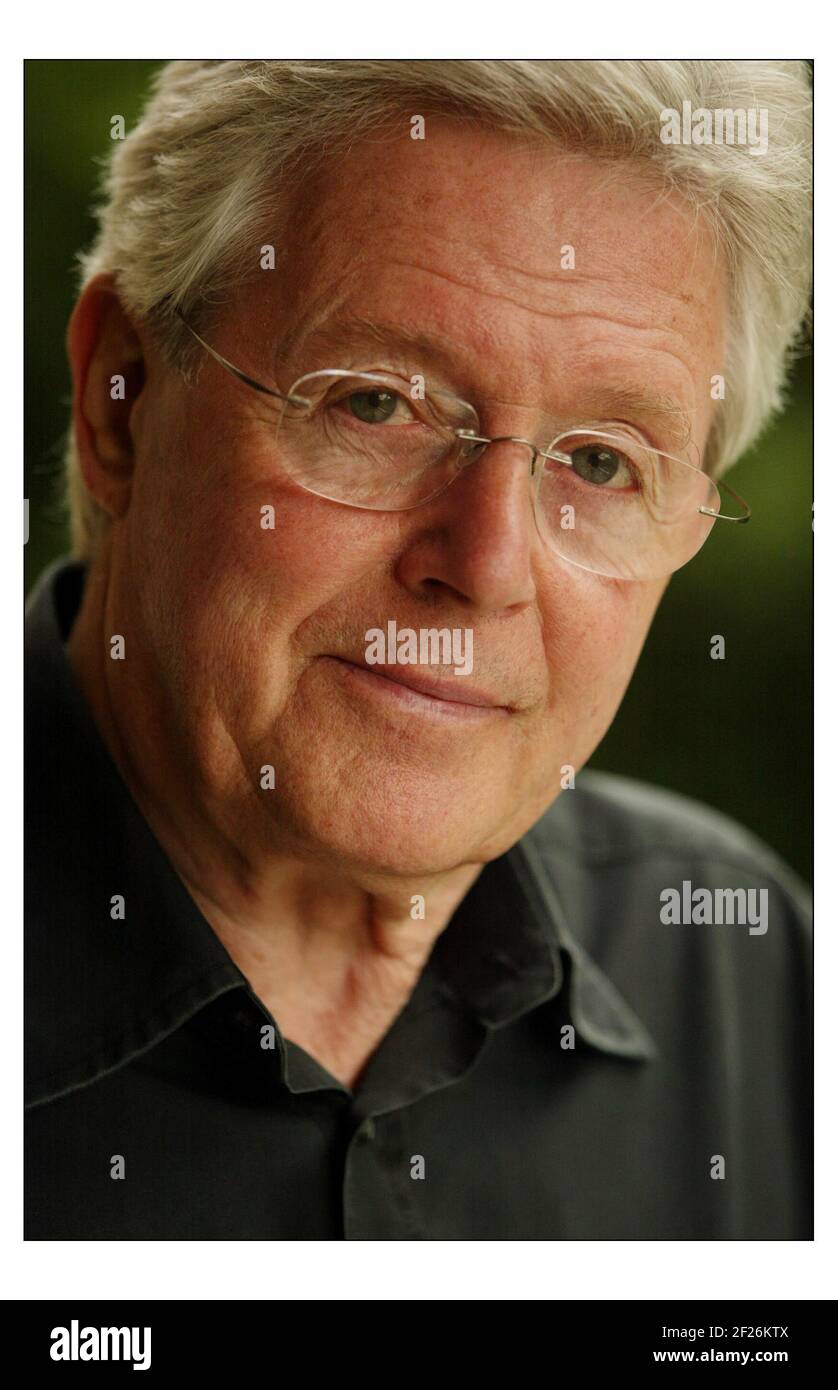 Michael Aspel at home in west London.pic David Sandison 30/4/2004 Stock ...