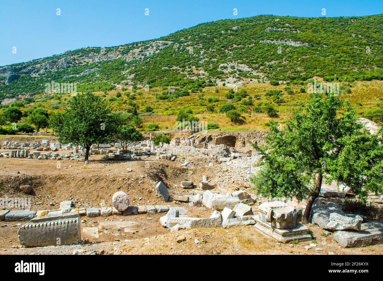 Ruins of an ancient Greek city Ephesus, Turkey Stock Photo - Alamy