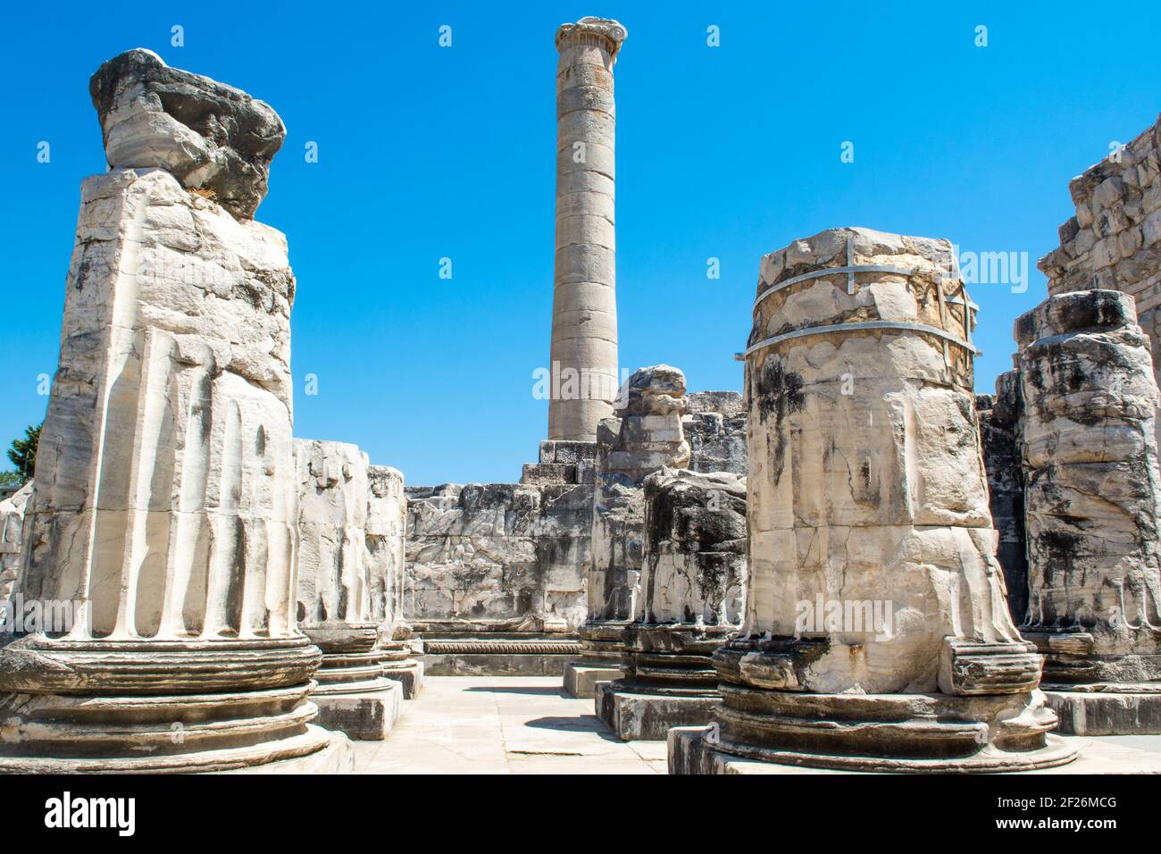 Ruins of the Temple of Apollo in Didim, Turkey Stock Photo - Alamy