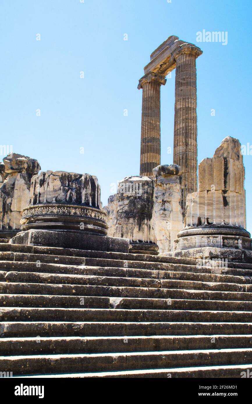 Ruins of the Temple of Apollo in Didim, Turkey Stock Photo - Alamy
