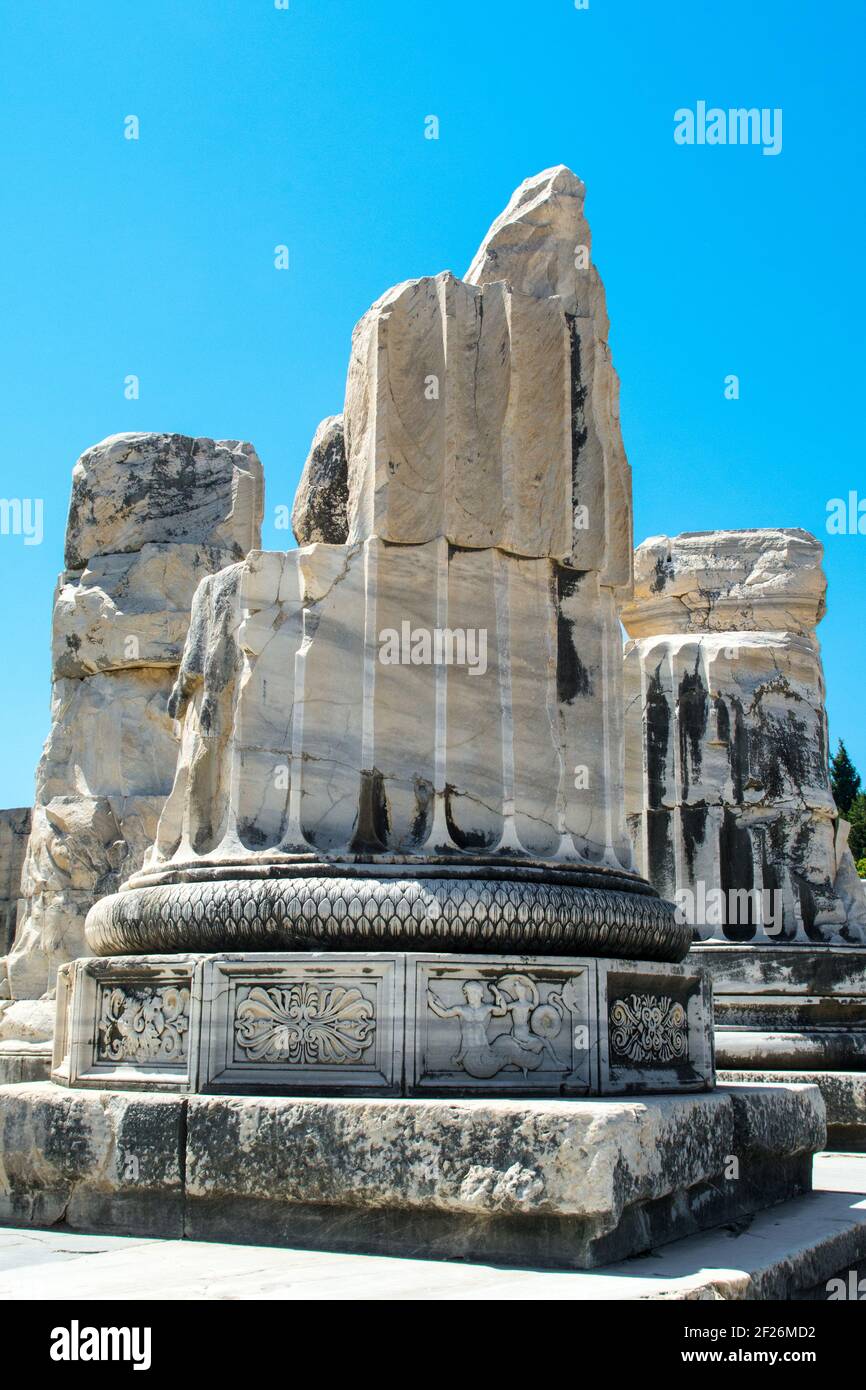 Ruins of the Temple of Apollo in Didim, Turkey Stock Photo - Alamy