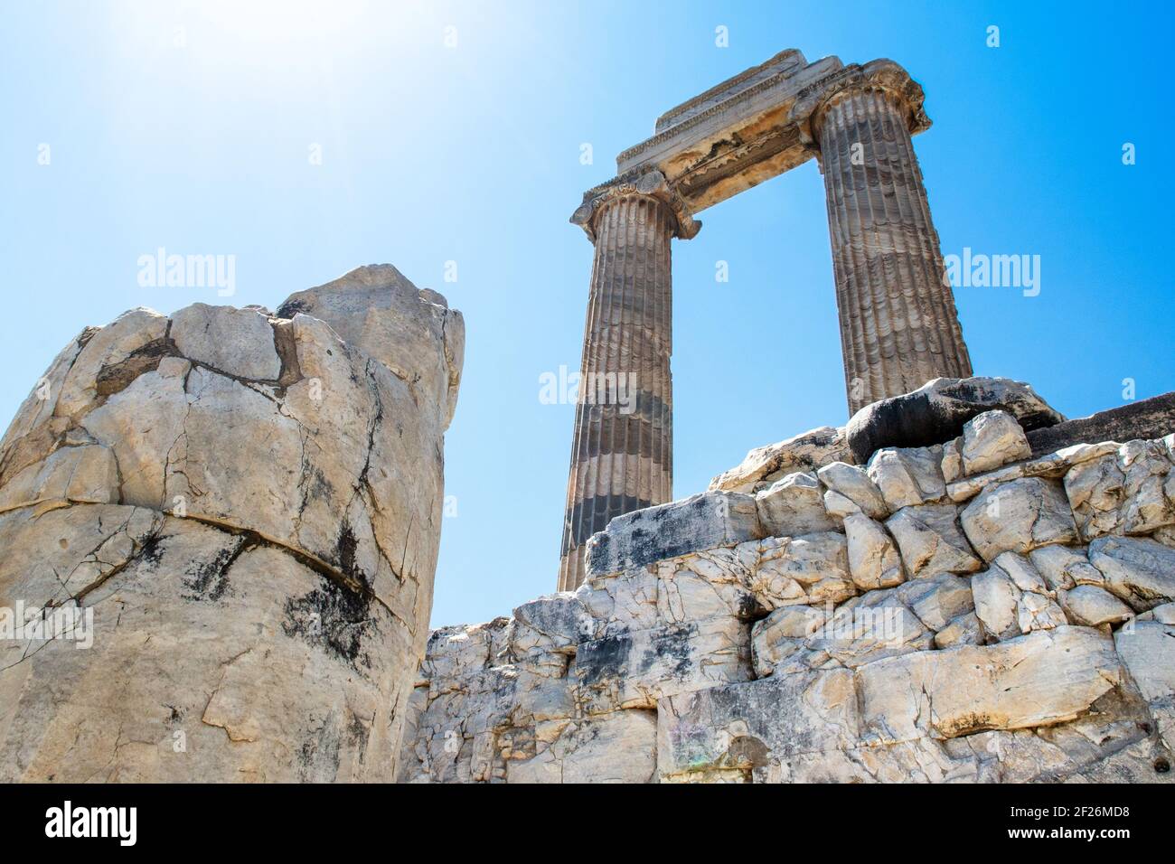 Ruins of the Temple of Apollo in Didim, Turkey Stock Photo - Alamy