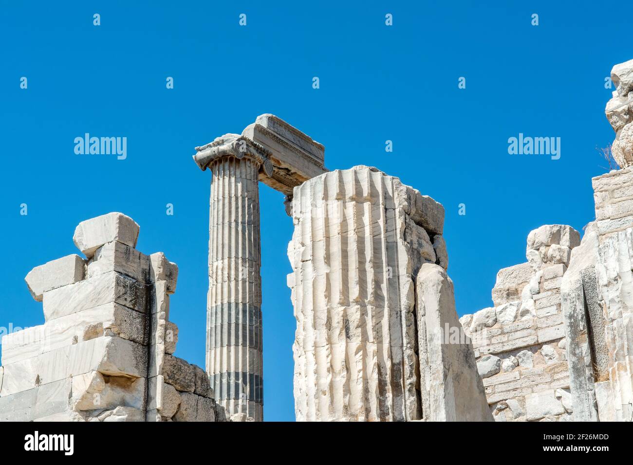 Ruins of the Temple of Apollo in Didim, Turkey Stock Photo - Alamy