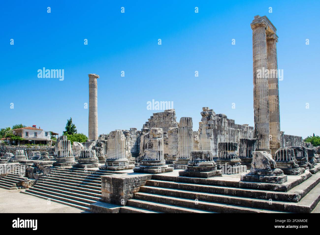 Ruins of the Temple of Apollo in Didim, Turkey Stock Photo - Alamy