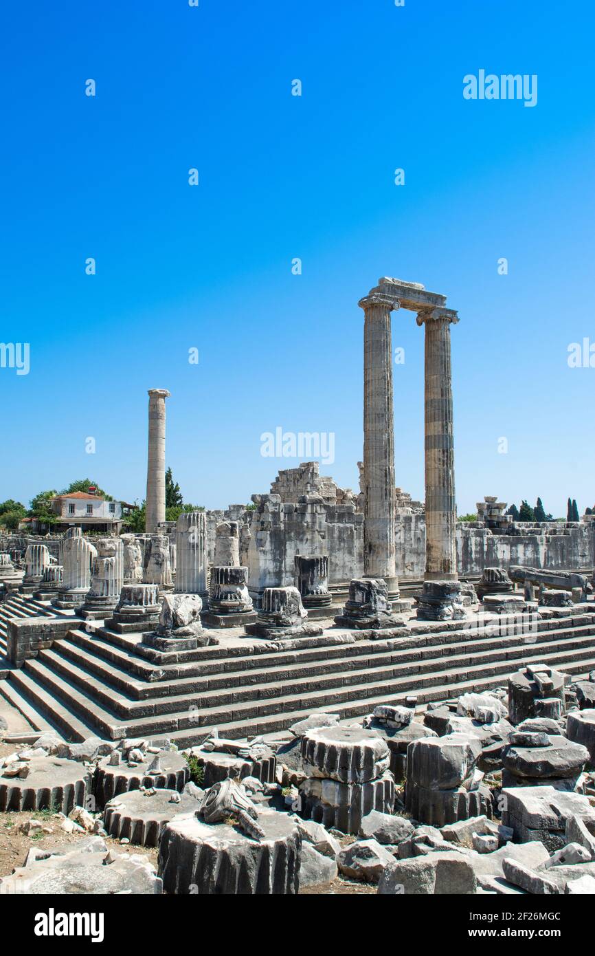 Ruins of the Temple of Apollo in Didim, Turkey Stock Photo - Alamy