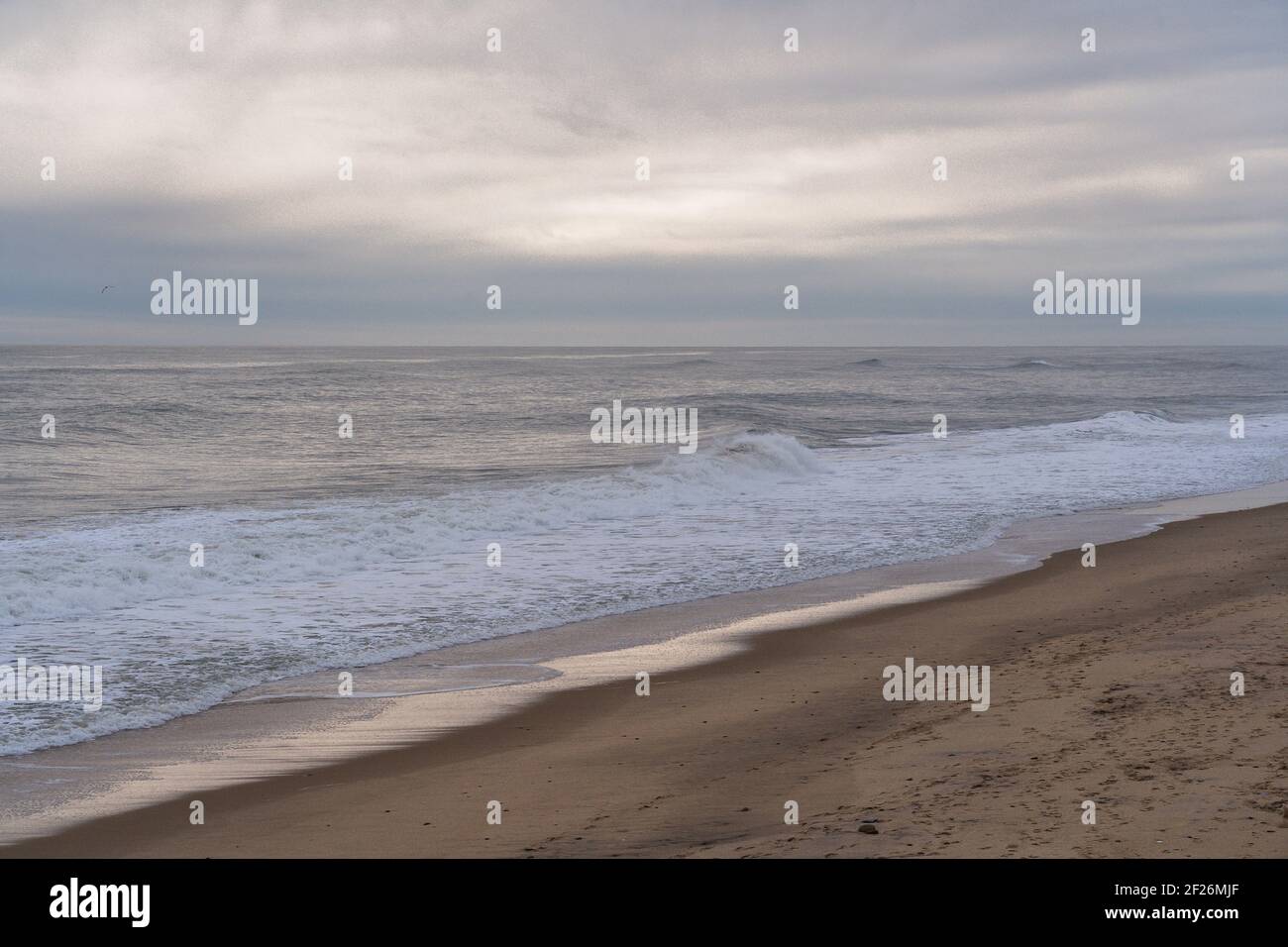 The sunset over the ocean from a beach in Montauk, NY Stock Photo - Alamy