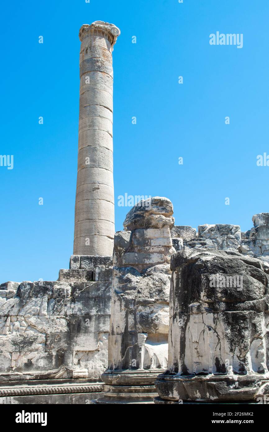 Ruins of the Temple of Apollo in Didim, Turkey Stock Photo - Alamy
