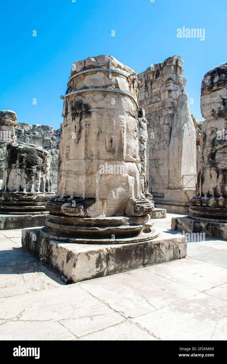 Ruins of the Temple of Apollo in Didim, Turkey Stock Photo - Alamy