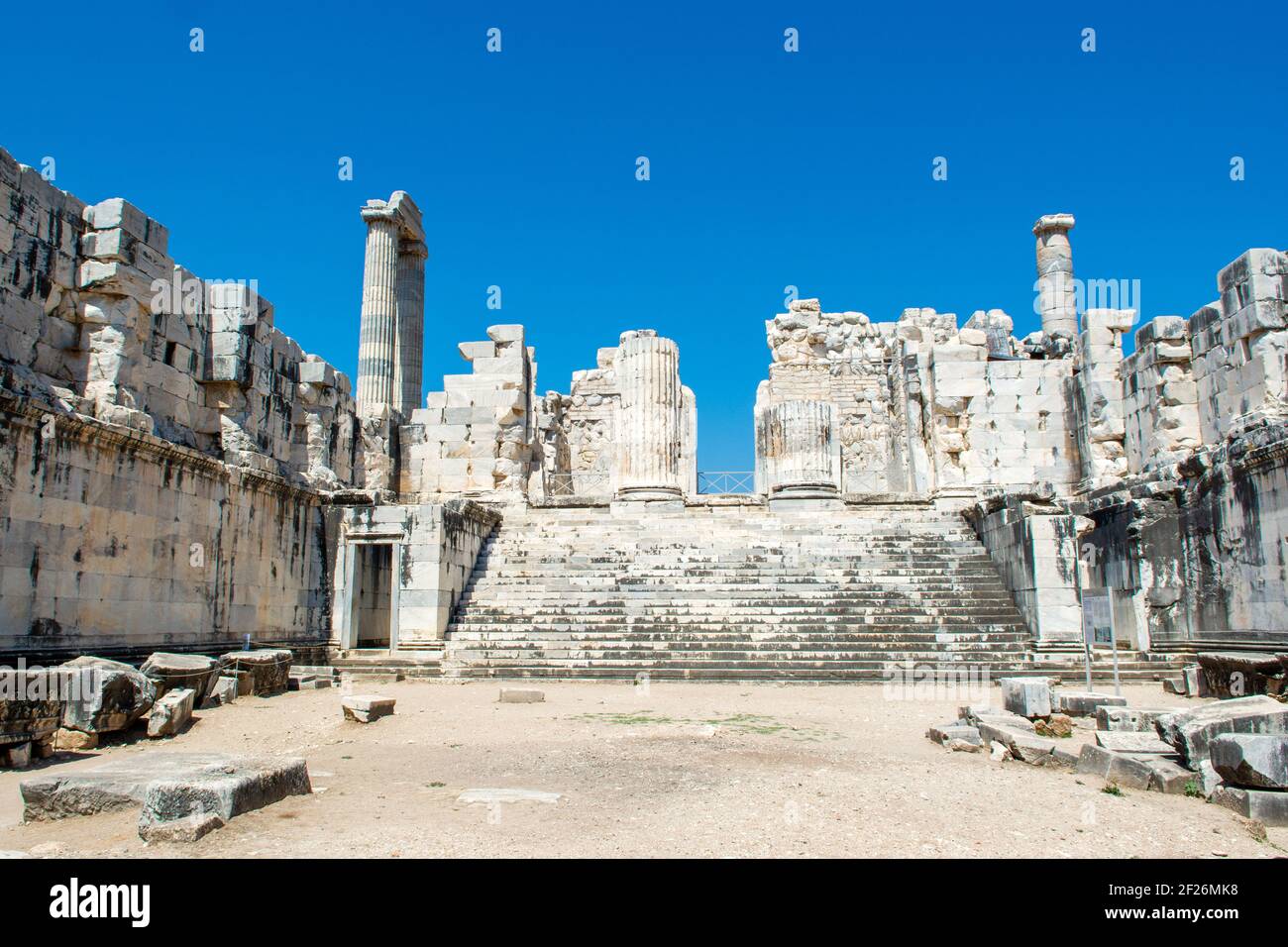 Didim, Turkey - July 24, 2019: Ruins of the Temple of Apollo in Didim ...