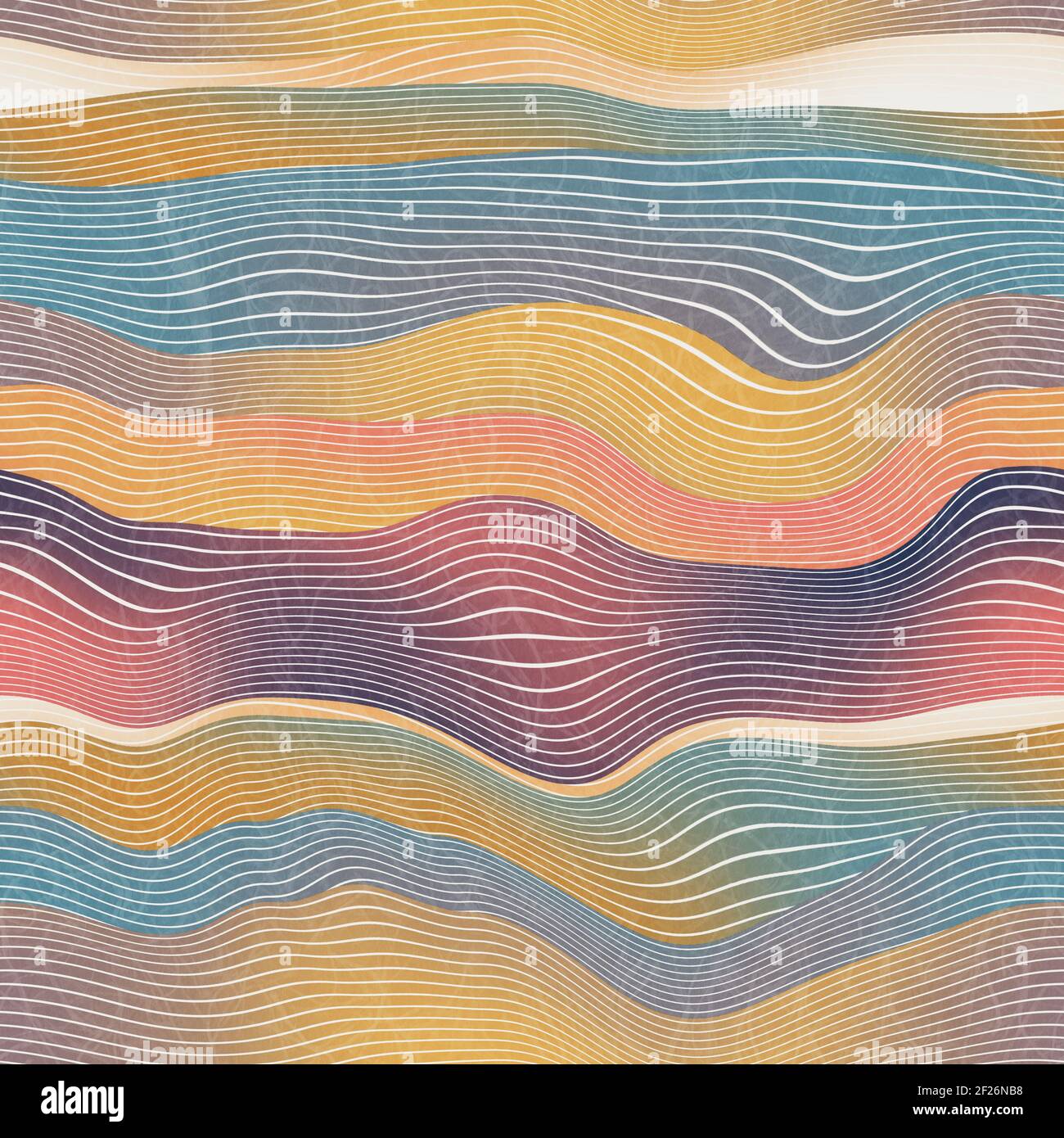 Seamless natural landscape hill pattern for print Stock Photo - Alamy