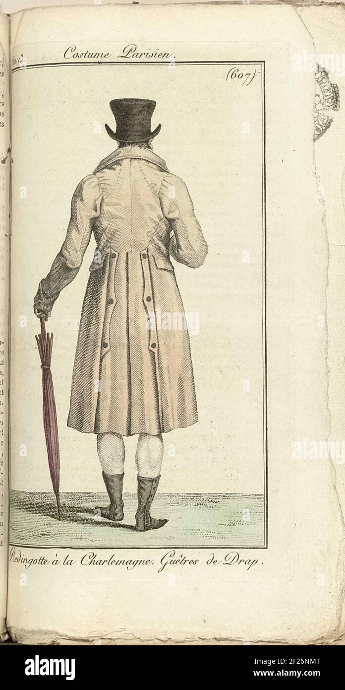 Ladies and Modes, Parisian Costume, 1805, An 13 (607) Redingote in ...