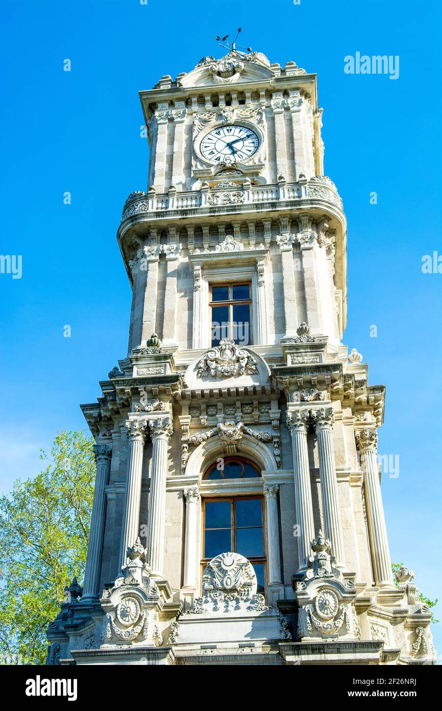 Dolmabahce clocktower hi-res stock photography and images - Alamy