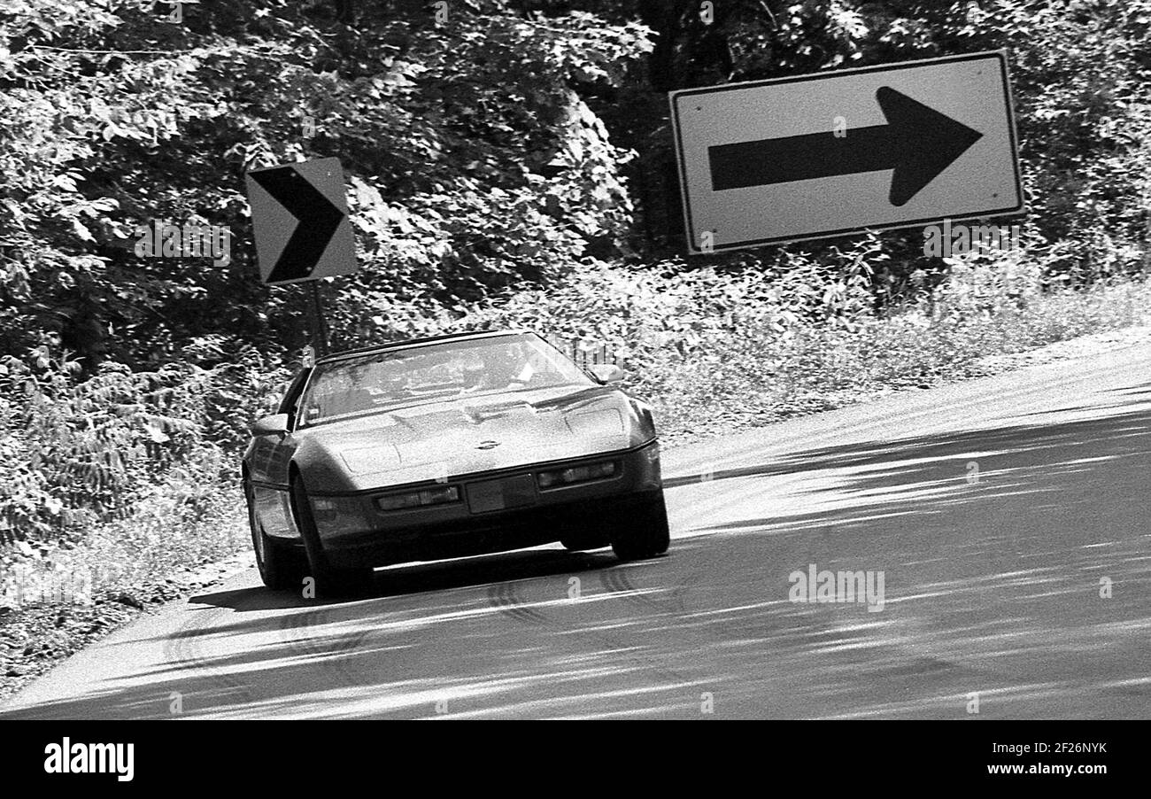 Cornering car Black and White Stock Photos & Images - Alamy