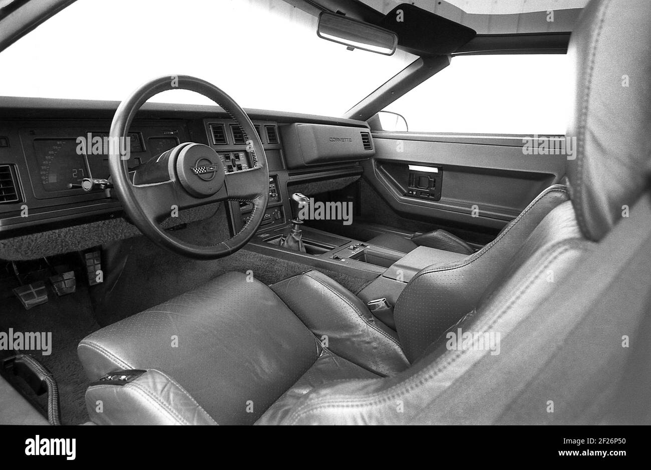 1984 Chevrolet Corvette interior Stock Photo - Alamy