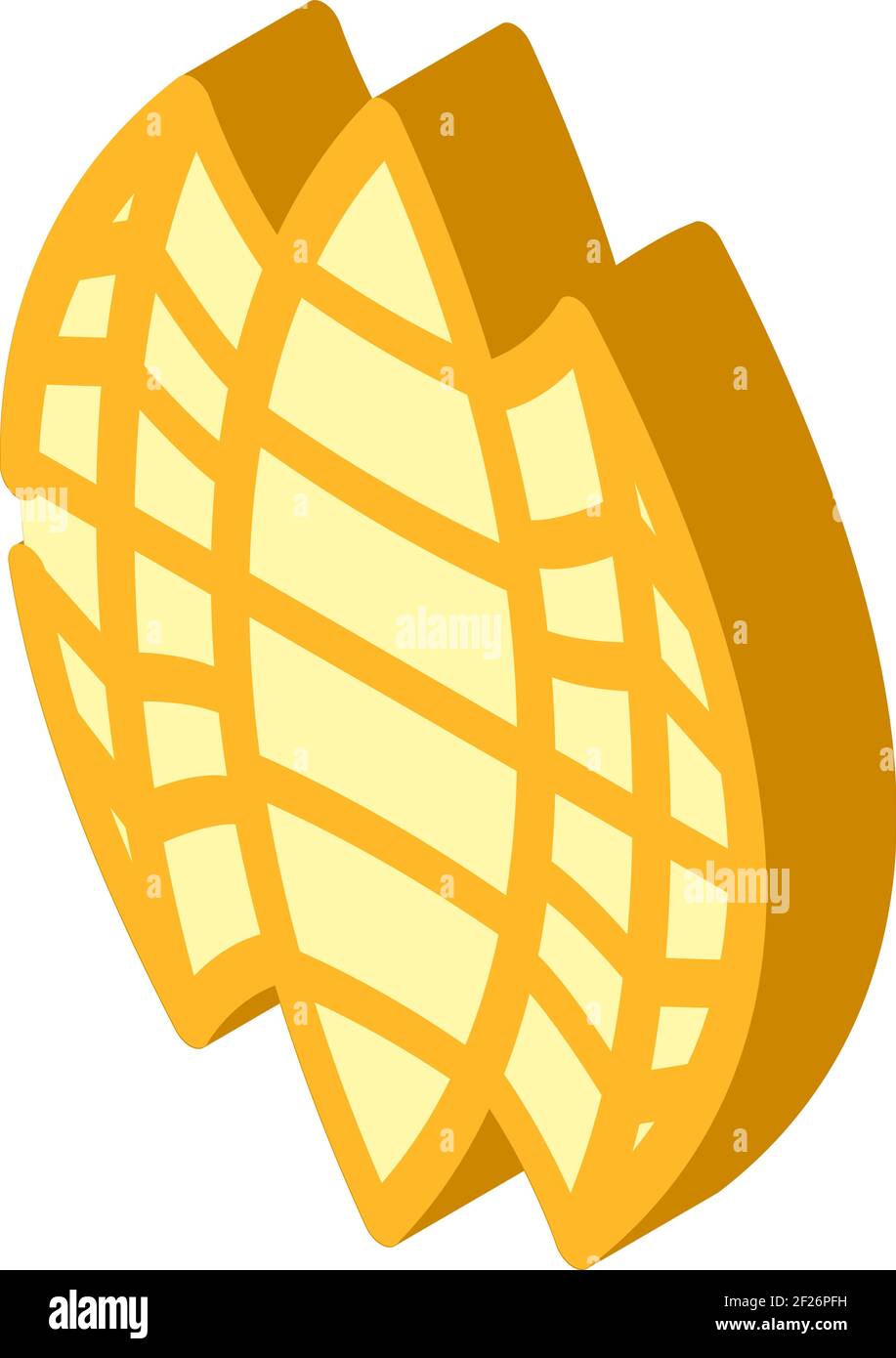 cut mango isometric icon vector illustration sign Stock Vector Image ...