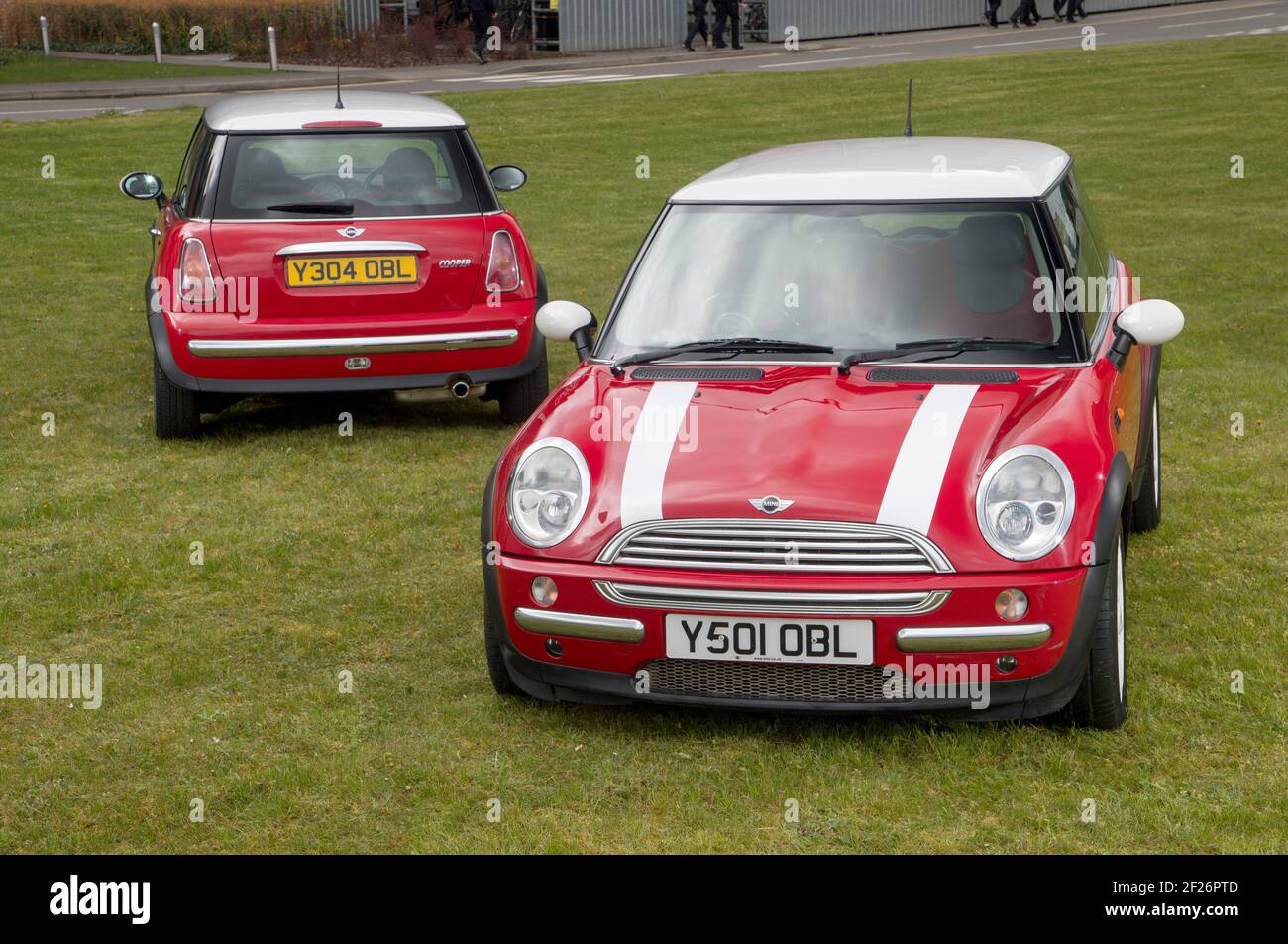 Early (April) 2001 pre-production R50 shape BMW MINI Coopers at the ...