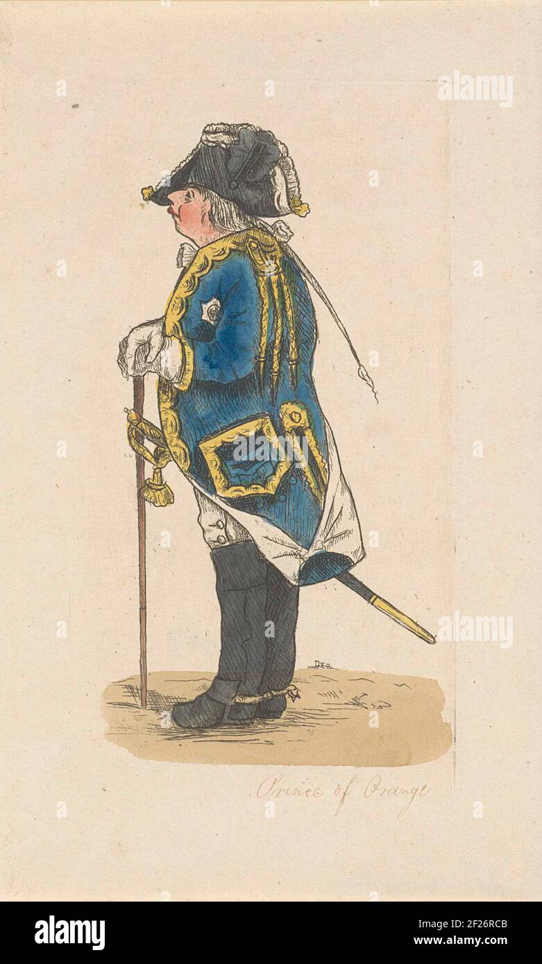 Portrait of Willem V, Prince of Orange-Nassau.Portrait of Willem V With ...