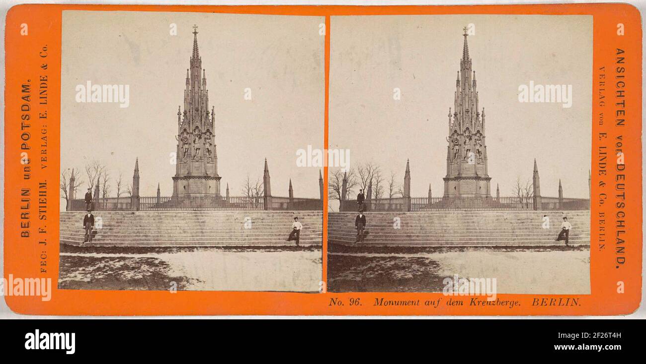 Monument on the cross mountains. Berlin Stock Photo - Alamy