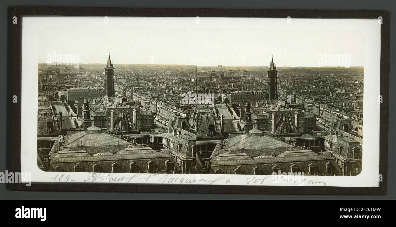 The Tower St Jacques as the crow flies Stock Photo - Alamy