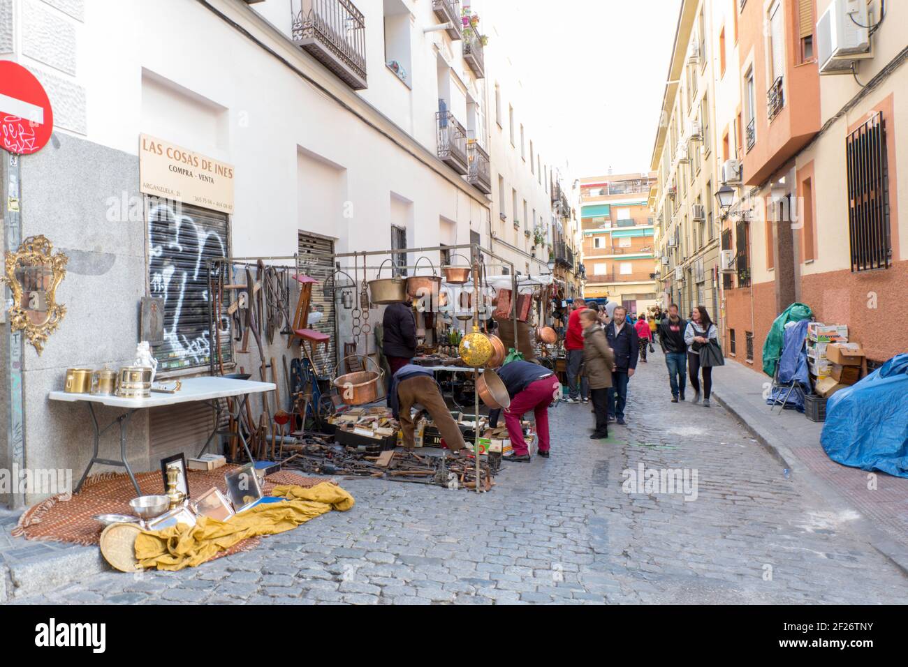 El Rastro, Madrid Stock Photo - Alamy