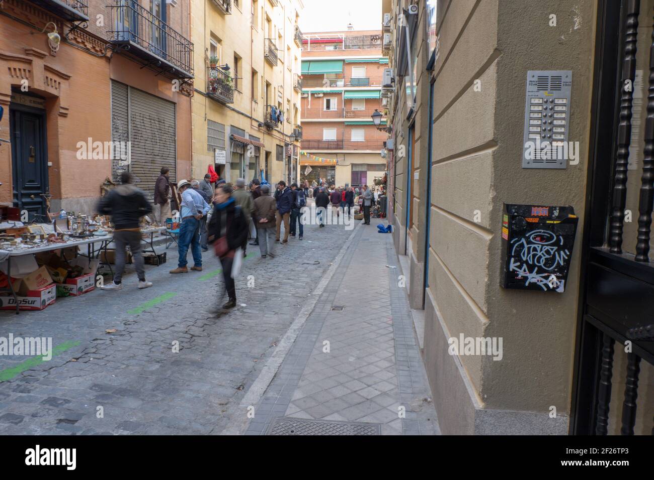 El Rastro, Madrid Stock Photo - Alamy