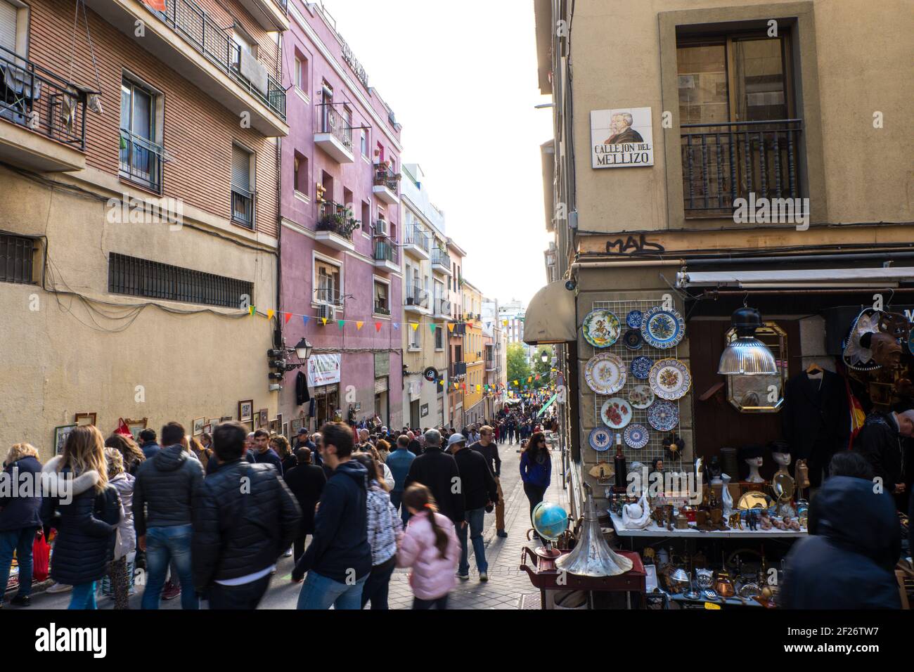 El Rastro, Madrid Stock Photo - Alamy