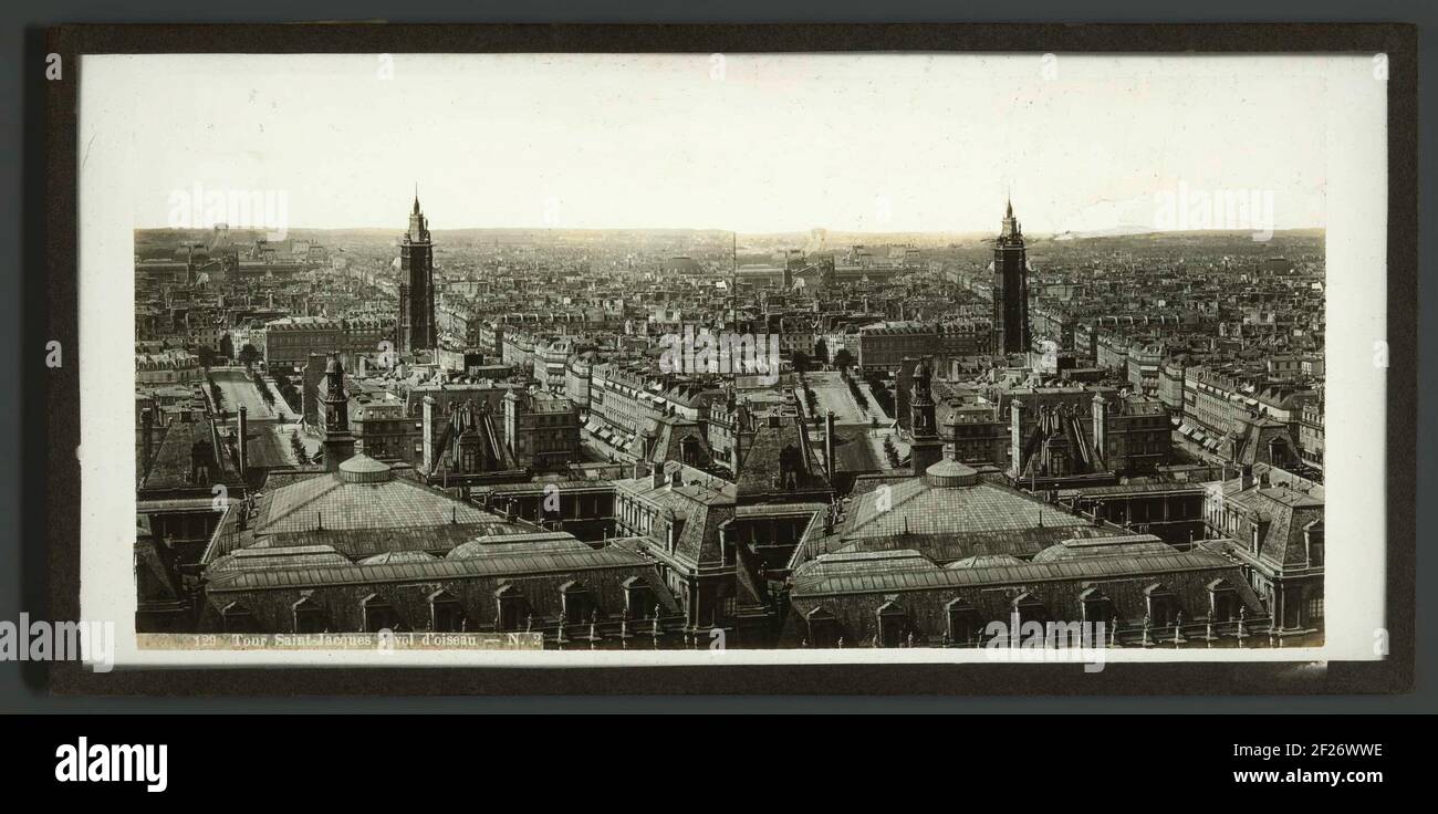The Tower St Jacques as the crow flies - N.2 Stock Photo - Alamy