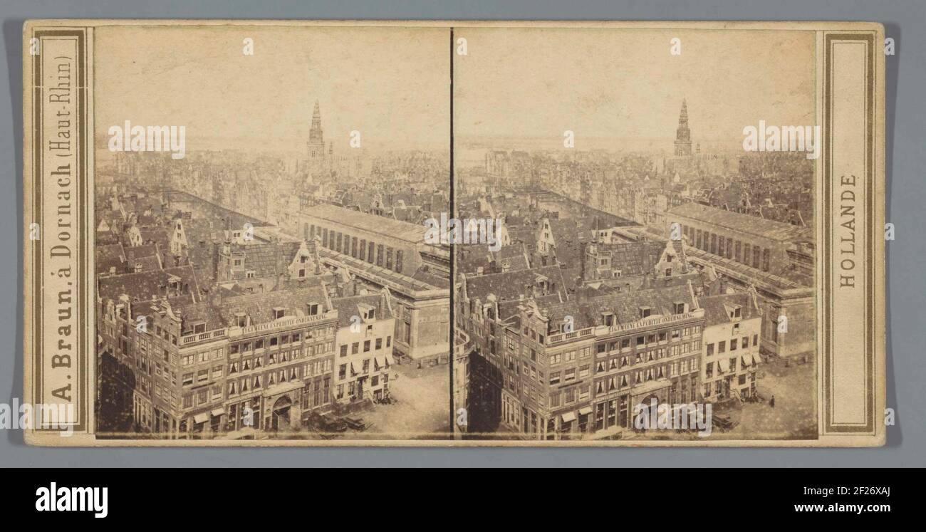 Amsterdam. Panoramic view, Tower of the Palais Tower (southeast part of ...