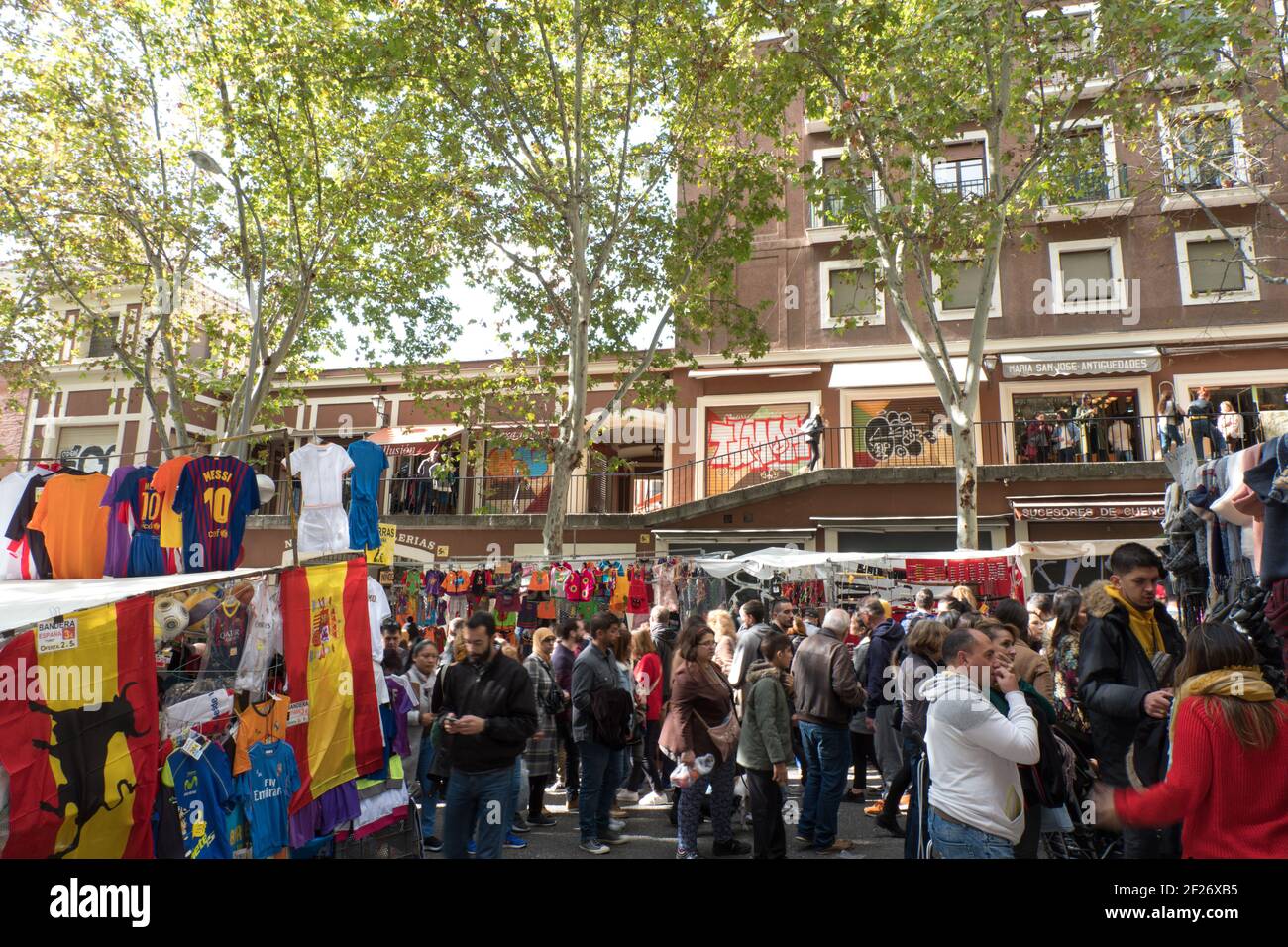 El Rastro, Madrid Stock Photo - Alamy