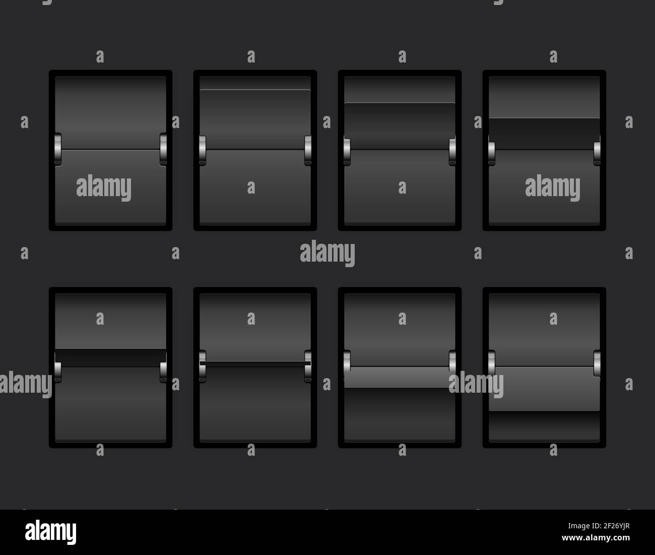 Mechanical Panel Change Process Stages. Vector Illustration Stock ...