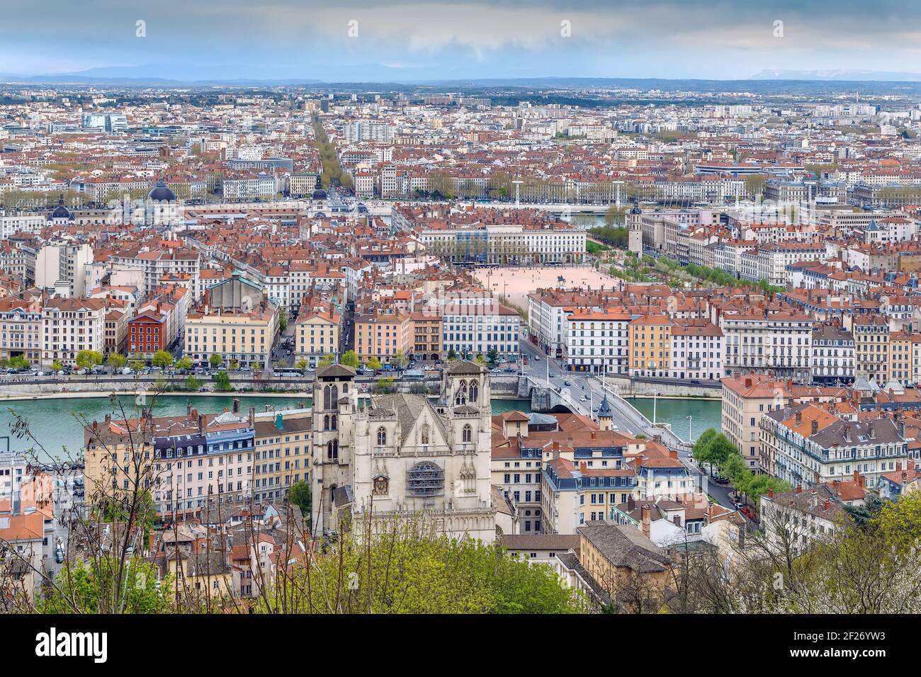 View of Lyon, Frane Stock Photo - Alamy