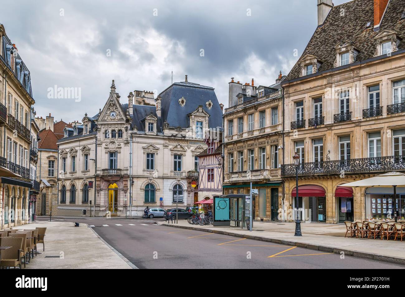 Street in Dijon, France Stock Photo - Alamy