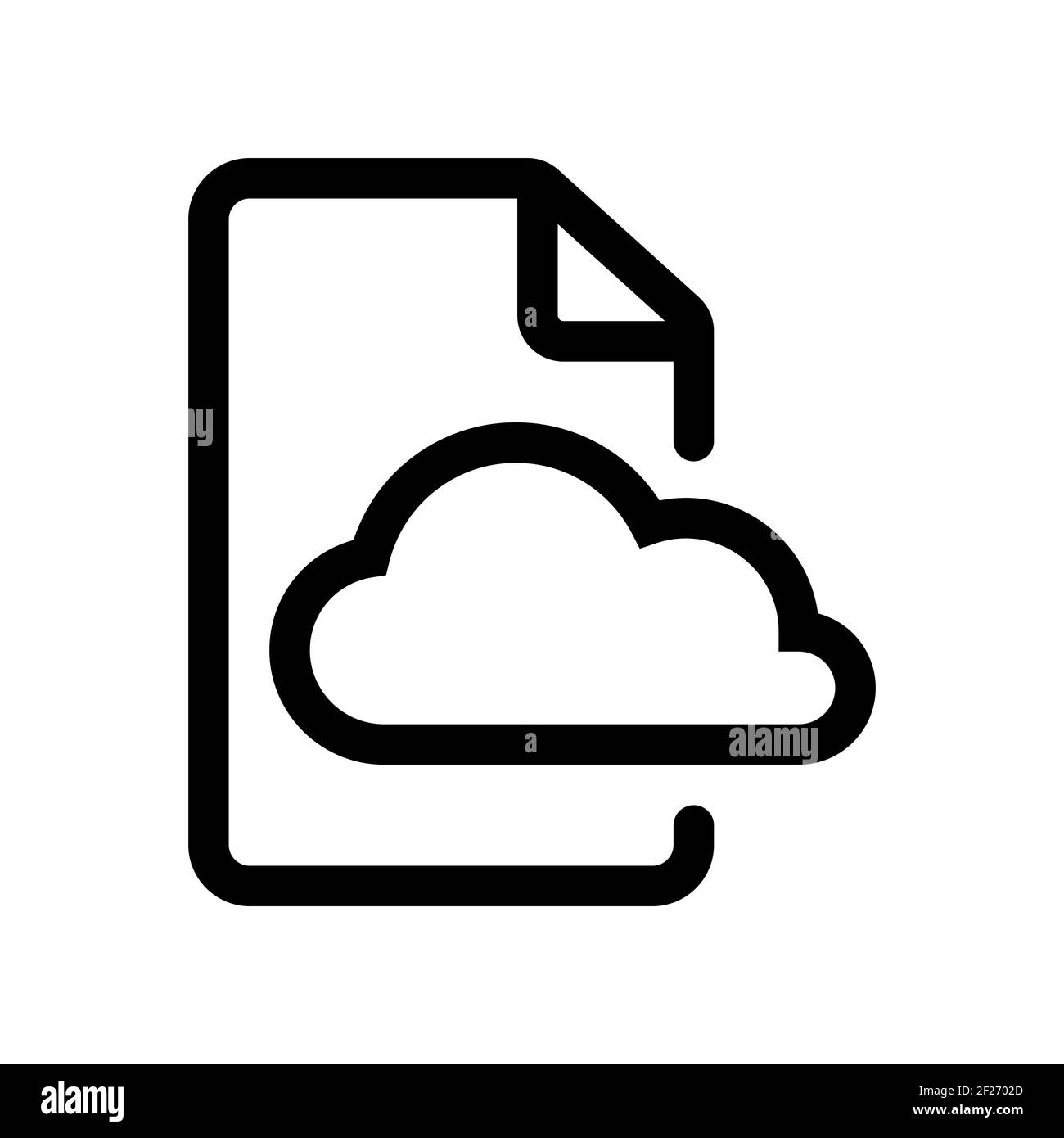 File folder in cloud Black and White Stock Photos & Images - Alamy