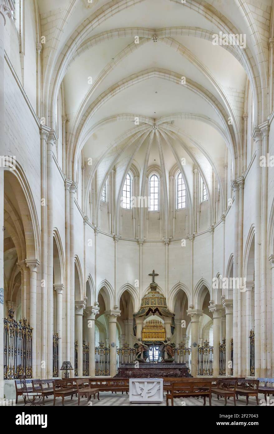 Pontigny Abbey, France Stock Photo - Alamy