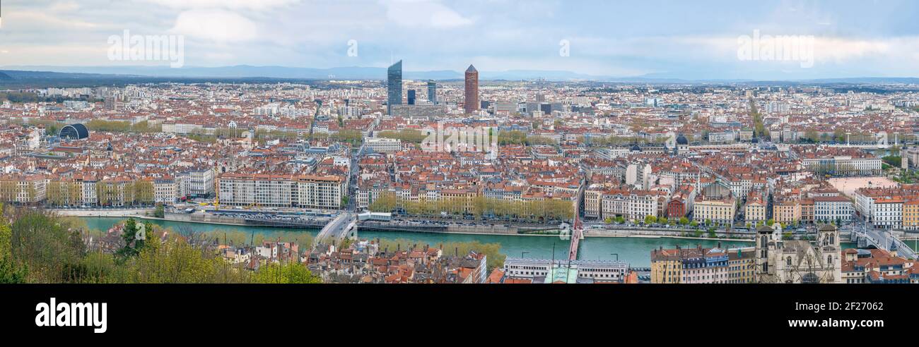 Panoramic aerial view lyon france hi-res stock photography and images ...