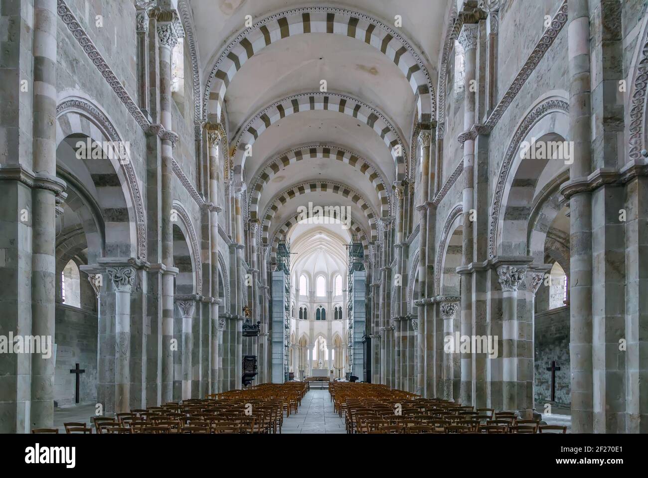 Vezelay Abbey, France Stock Photo - Alamy