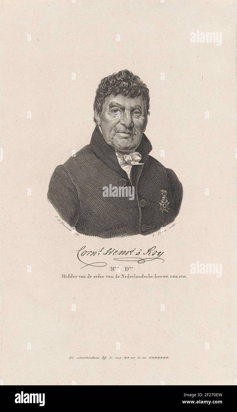 Portret van Cornelius Henricus à Roy.Portrait of Cornelius Henricus à ...