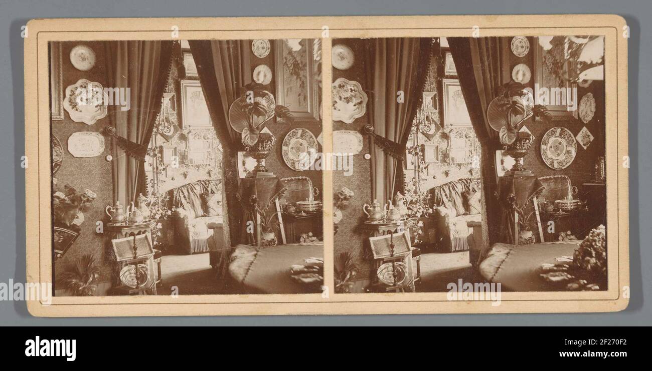 Interior living room around 1900 Stock Photo - Alamy