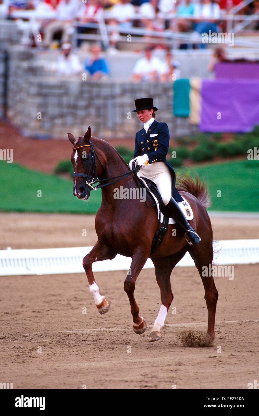 The Olympic Games, Atlanta 1996, Monica Theodorescu (GER) riding Grunox ...