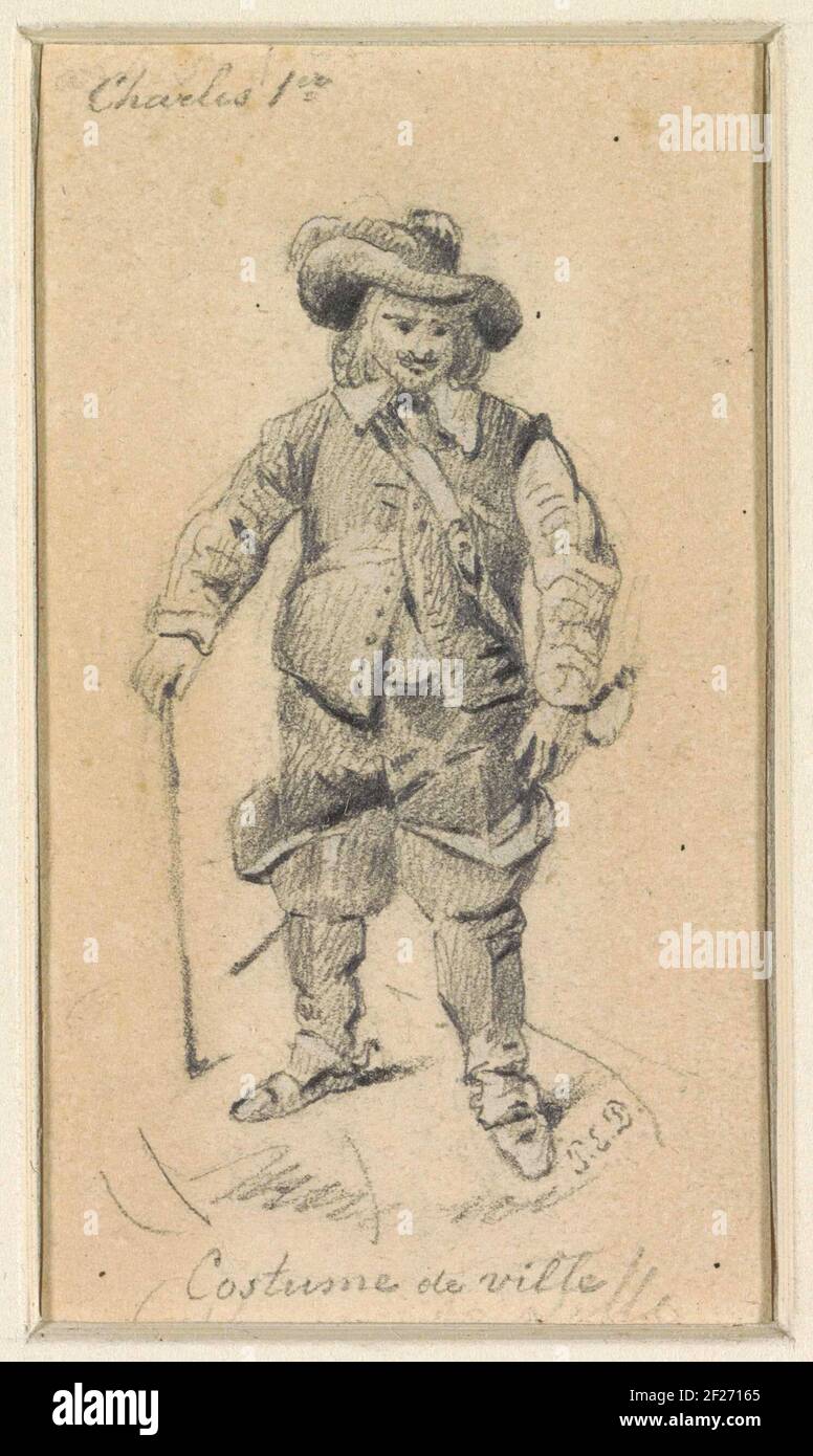 Costume study of standing knight Stock Photo - Alamy