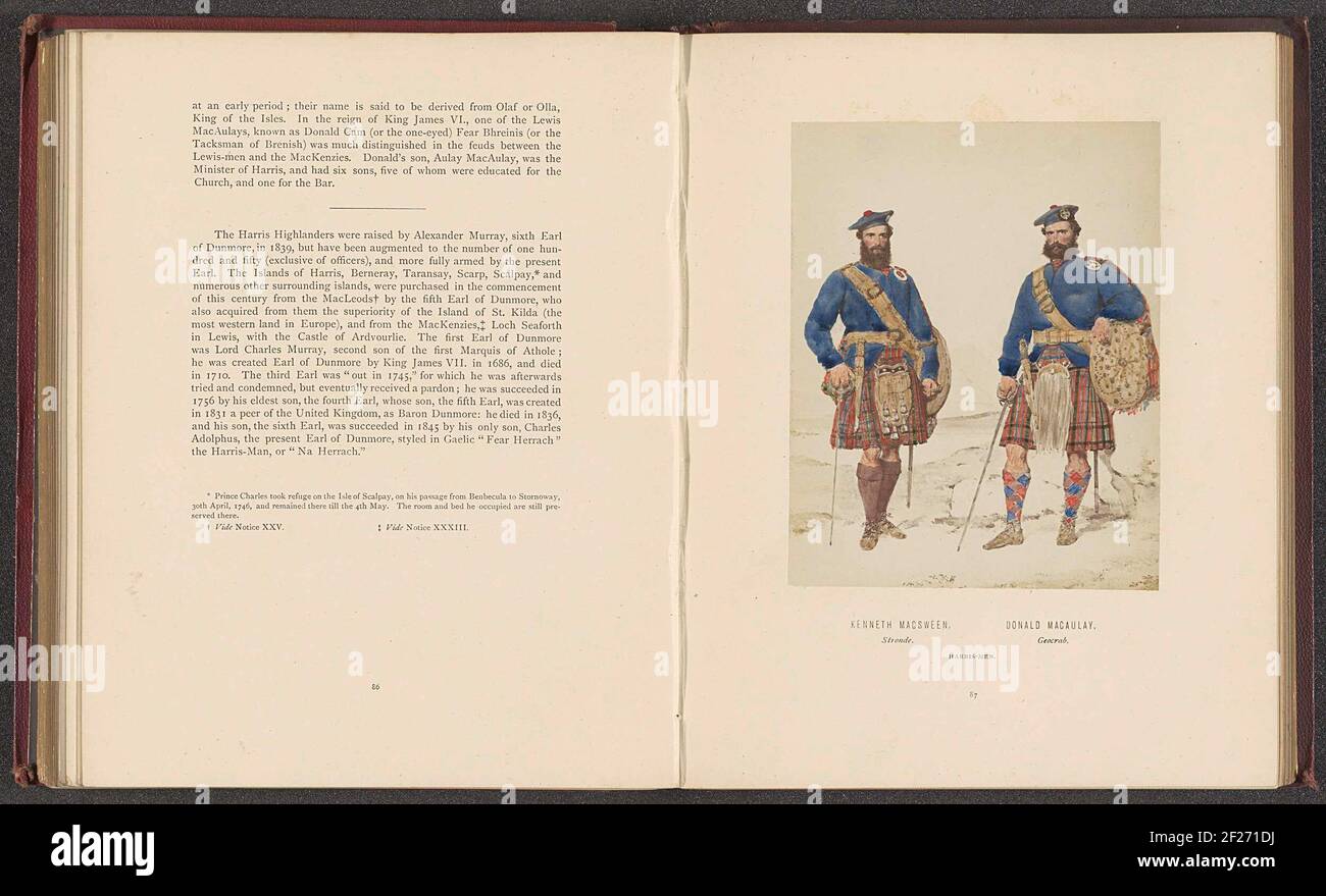 Photo production of a drawing of portraits of Kenneth Macsween and ...