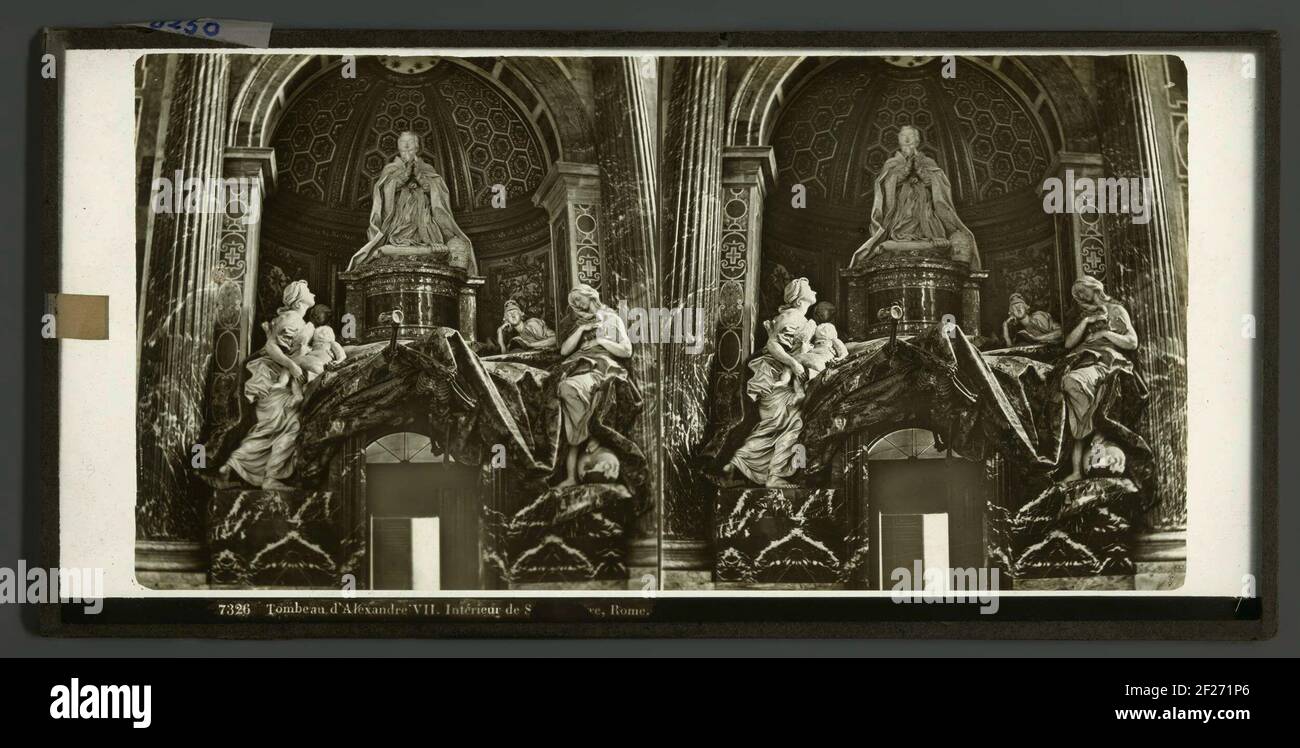 Tomb of Alexander VII. Interior of Saint-Pierre, Rome Stock Photo - Alamy