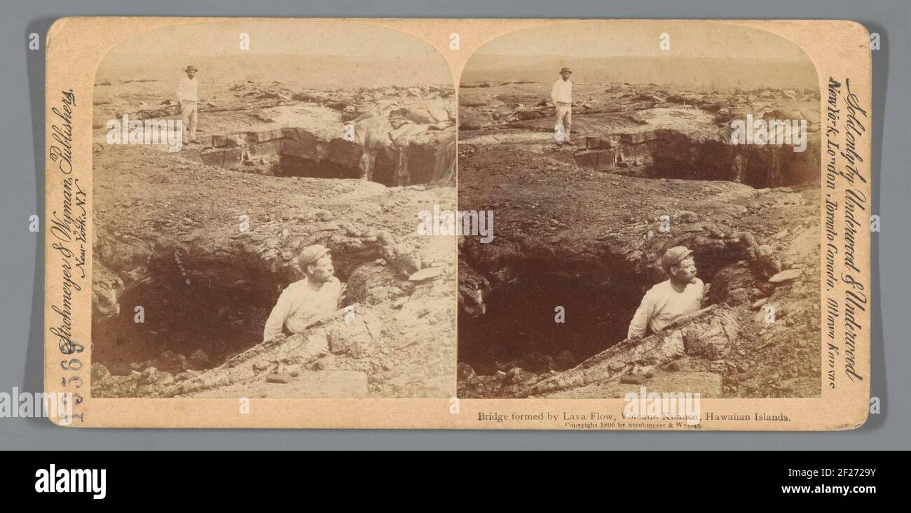 Bridge formed by Lava Flow, Volcano Kilauea, Hawaiian Islands Stock ...