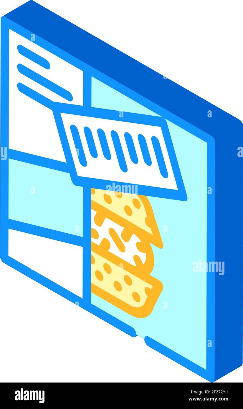 sets of cooked meals isometric icon vector illustration Stock Vector ...