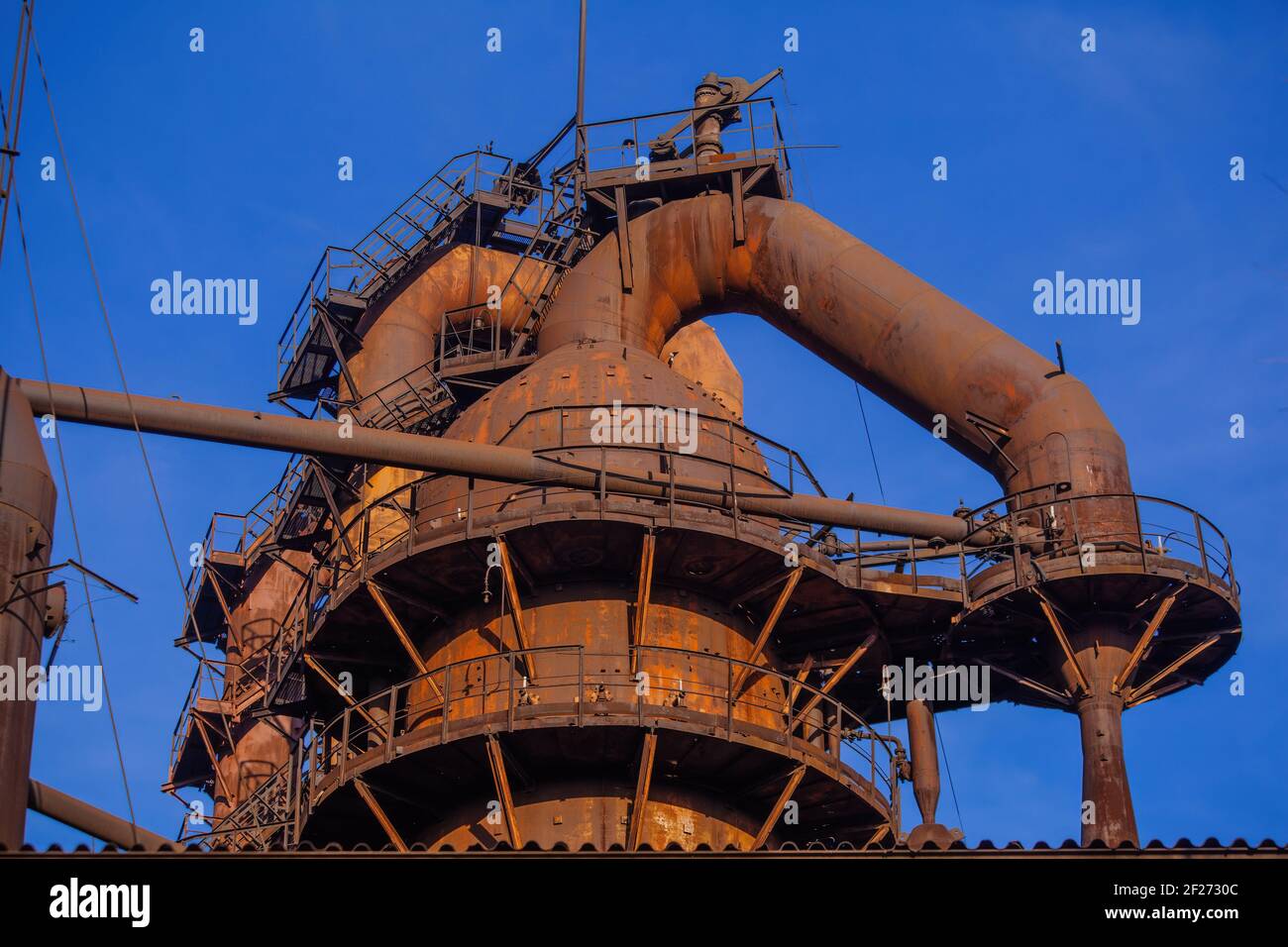 Blast furnace equipment of the metallurgical plant Stock Photo - Alamy