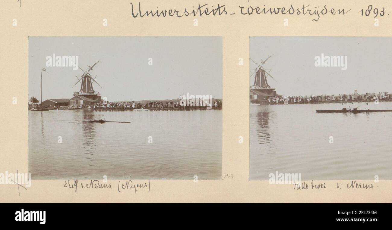 Skiff of the Amsterdam Rowing Association Nereus During the University ...