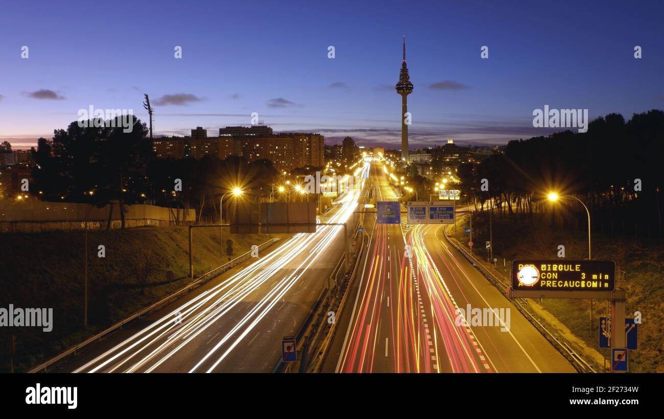 Long exposure night drive hi-res stock photography and images - Alamy