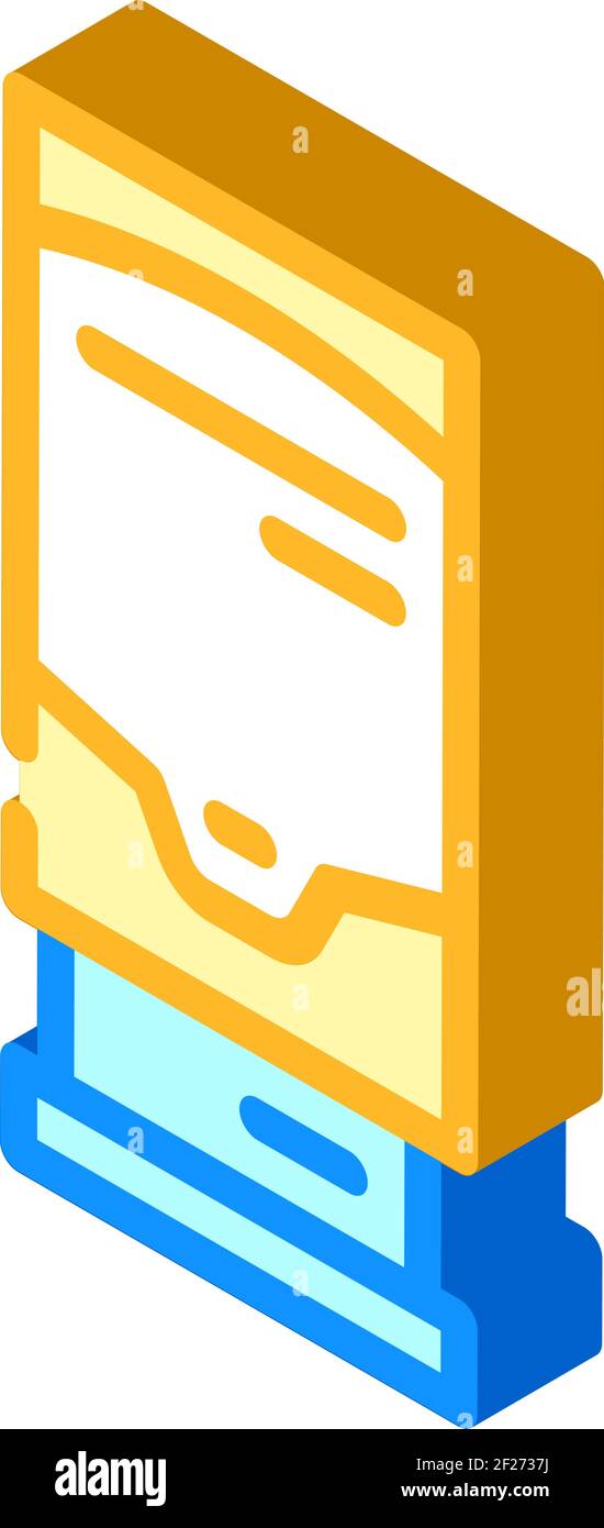 terminal for payment isometric icon vector illustration Stock Vector ...